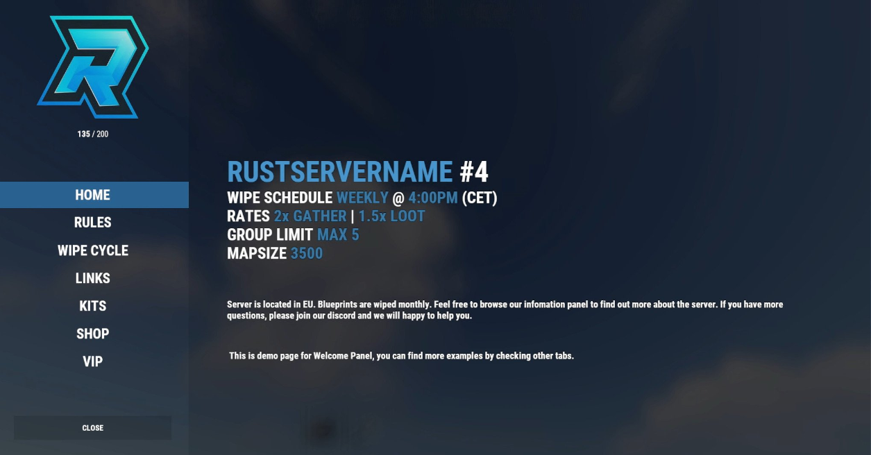 Бесплатно - Плагин - Welcome Info UI - Дополнительная информация | RUST ...