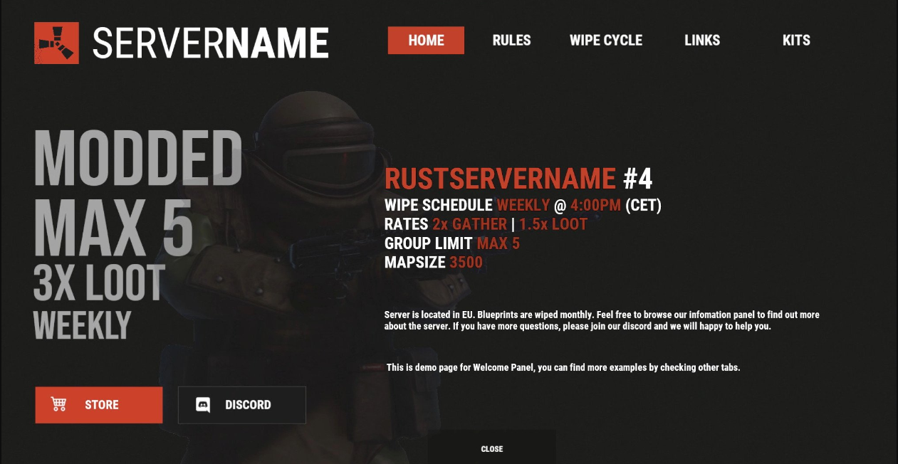 Бесплатно - Плагин - Welcome Info UI - Дополнительная информация | RUST ...