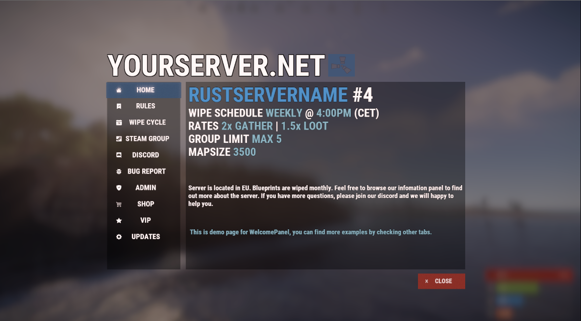 Бесплатно - Плагин - Welcome Info UI - Дополнительная информация | RUST ...
